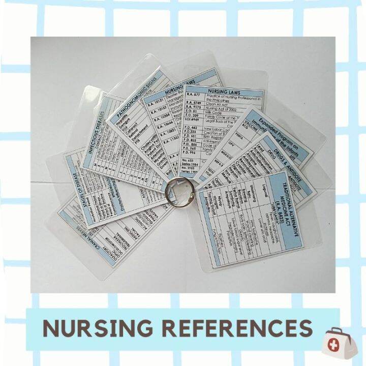 NURSING REFERENCE CARDS; Must(Nursing Flashcards) | Lazada PH