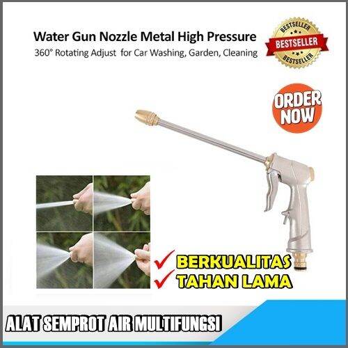 PROMO spray gun panjang kepala selang nozzle alat semprotan air cuci ...