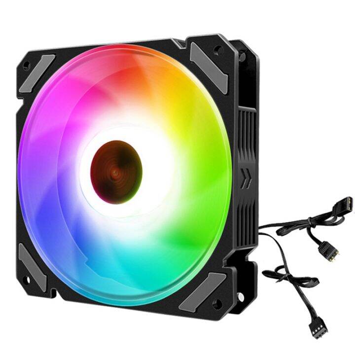 Coolmoon Cpu Cooler Argb 120mm 4 Pin Radiator Quiet Pwm Temperature Control 5v Pc Computer Case
