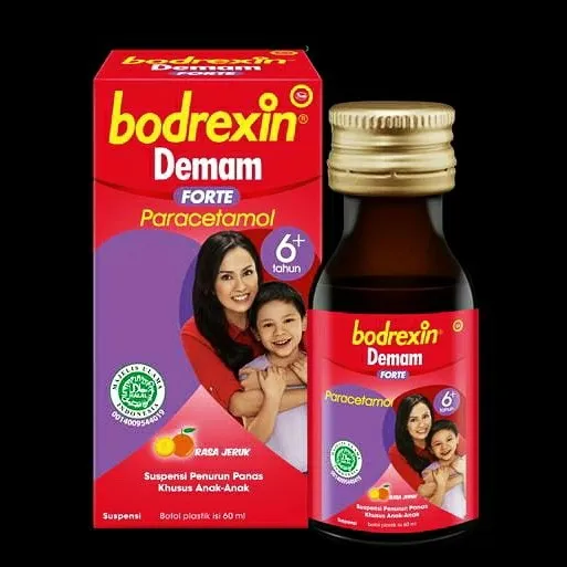 BODREXIN FORTE PORTE VORTE DEMAM OBAT DEMAM PUSING SIRUP 60 ML | Lazada ...