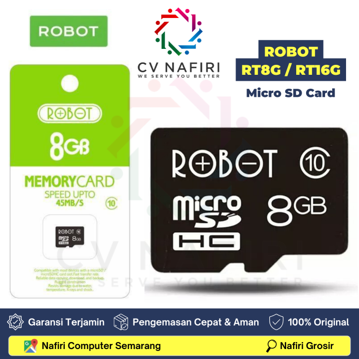 MEMORY MICRO SD CARD ROBOT RT8G, RT16G CLASS 10 | Lazada Indonesia