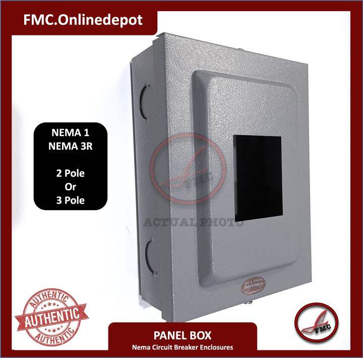 NEMA 1 / NEMA 3R Enclosure - Panel Box for Circuit Breakers - Bolt on or Plug In 2P 3P | Lazada PH
