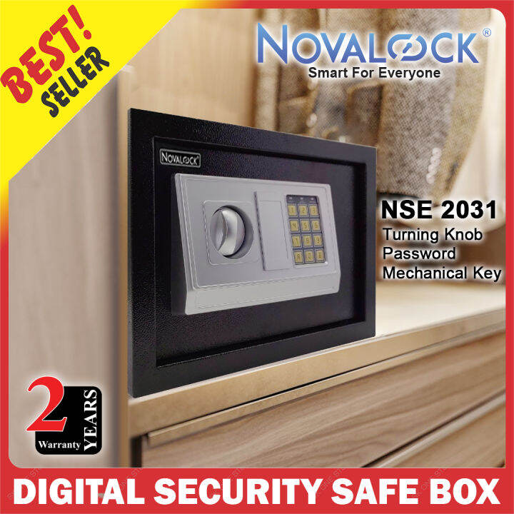 Novalock NSE 2031 Digital Security Safe Box Small Electronic Cbinet ...