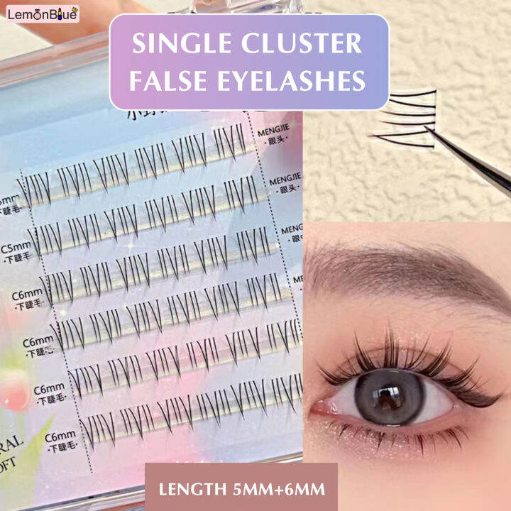 LemonBlue Realistic Lower False Eyelashes DIY Fluffy Effect Lightweight ...