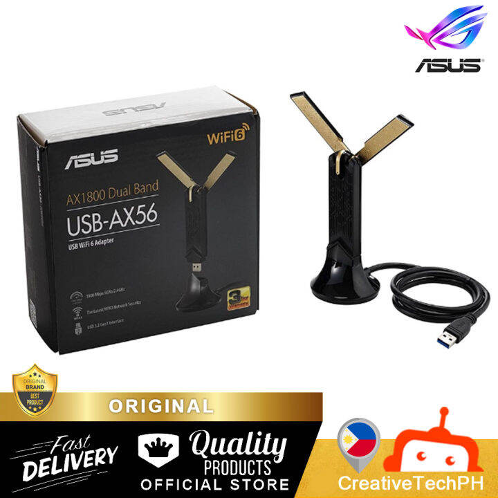 ASUS USB-AX56 AX1800 Dual Band USB WiFi 6 Adapter Dongle AX56 | Lazada PH