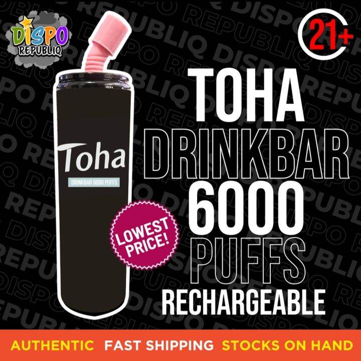 Toha Disposable Pod Vape 6000 Puffs Rechargeable Abar aebar mosmo ...