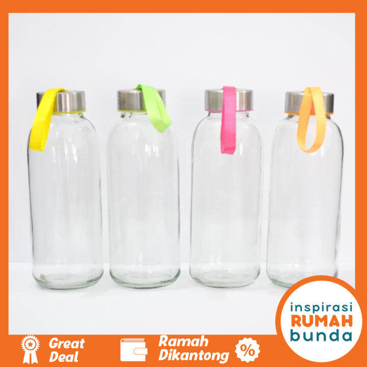 Botol Minum Kaca Bening dan Doff Polos 300ml & 420ml Botol Tumbler ...