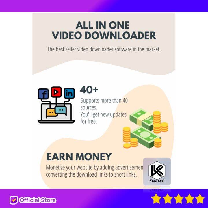 SOURCE CODE APLIKASI ALL IN ONE VIDEO DOWNLOADER SCRIPT BY KODEASET ...