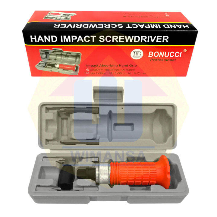 HAND IMPACT SCREWDRIVER BONUCCI - OBENG KETOK | Lazada Indonesia