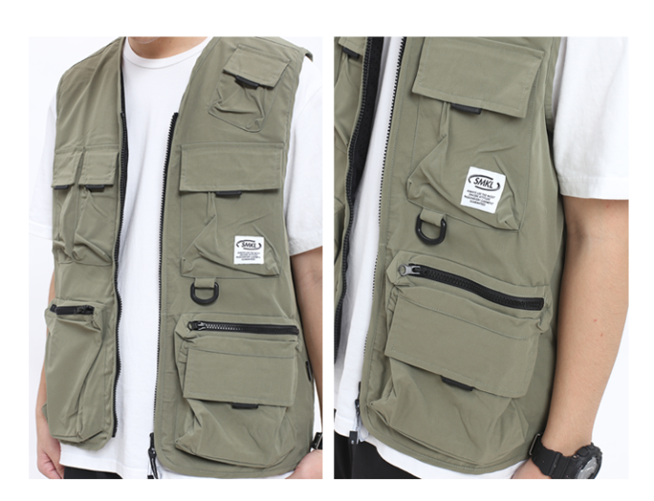 【Ready Stock】Vest [9 styles] cargo vest tactical vest r vest ...