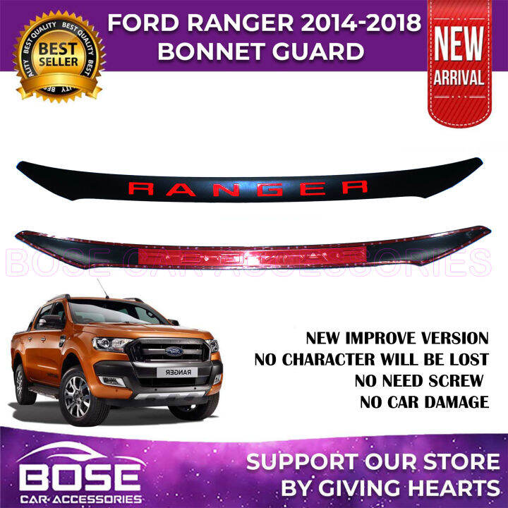 Bonnet Guard for Ford Ranger T6 T7 T8 Wildtrak / Raptor 2012 2013 2014 ...