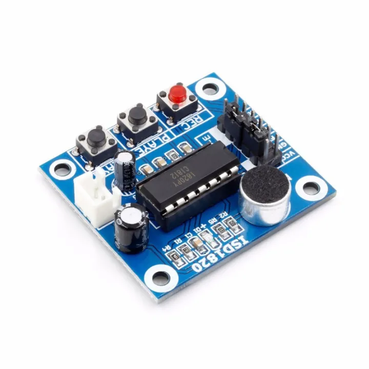 ISD1820บอร์ดบันทึก (พร้อมลำโพง) คู่มือDIYโมดูลเสียงชิปเดียว | Lazada.co.th