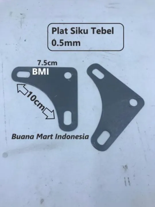 Plat Siku Lubang | Plat Besi Penyangga Rak Segitiga | Plat Siku Rak ...