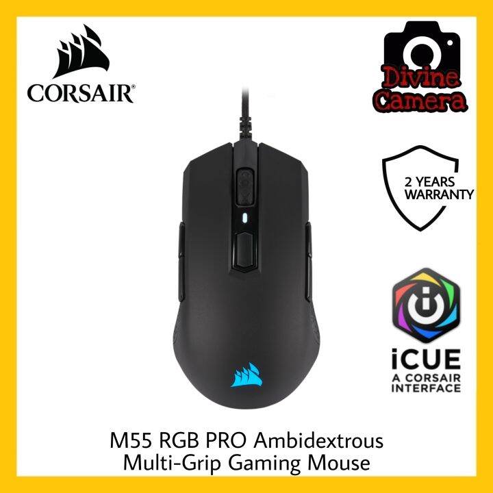 Corsair M55 RGB PRO Ambidextrous Multi-Grip Gaming Mouse CH-9308011-AP ...