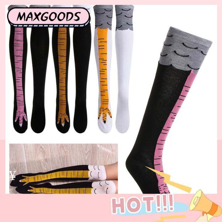 1 x Chicken Leg Socks 2 Styles Winter Autumn Women 3D Chicken Print ...