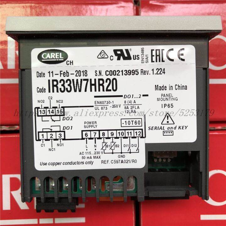 CAREL IR33ตัวควบคุมอุณหภูมิแท้ใหม่ของแท้ IR33W7HR20 220V | Lazada.co.th