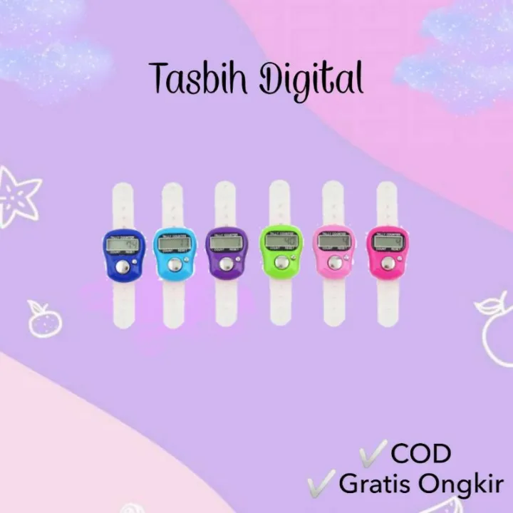 Tasbih Digital Mini Finger Counter Penghitung Digital | Lazada Indonesia