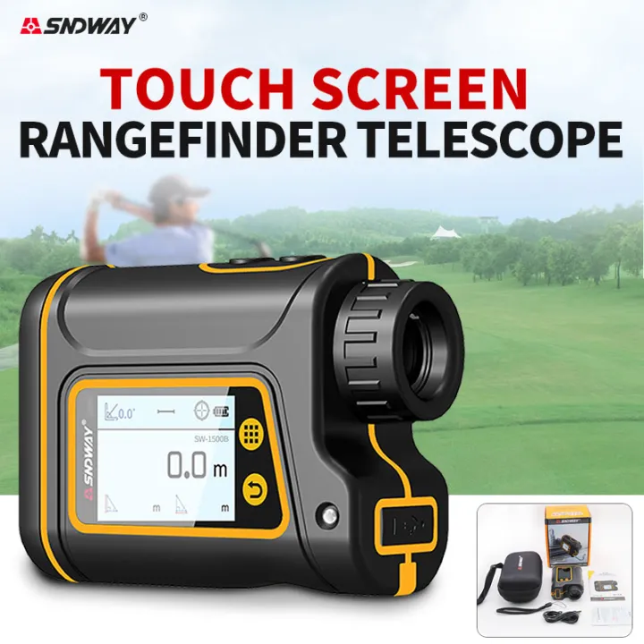 SNDWAY Laser Rangefinder Telescope 1500M LCD Touching Display Distance ...