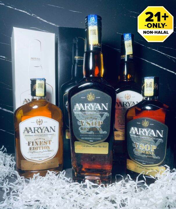 Aaryan Blended With Imported Malt ''Whisky/VSOP'' (700ml/350ml) | Lazada