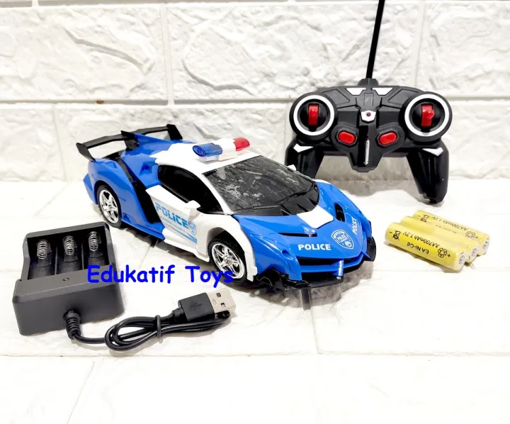 Mobil RC Autobots Polisi, Remote Control Polisi Bisa Berubah Menjadi ...