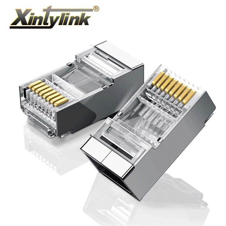 xintylink rj45 connector cat6 network for 1.2mm ethernet cable cat 6 plug 8p8c stp rg rj 45 male ...