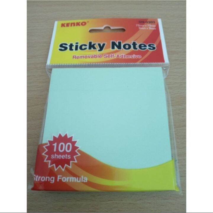 BOS KENKO Sticky Note SN-0303/ Sticker Kertas/ Reminder/ Buku/ Diary - Hijau | Lazada Indonesia