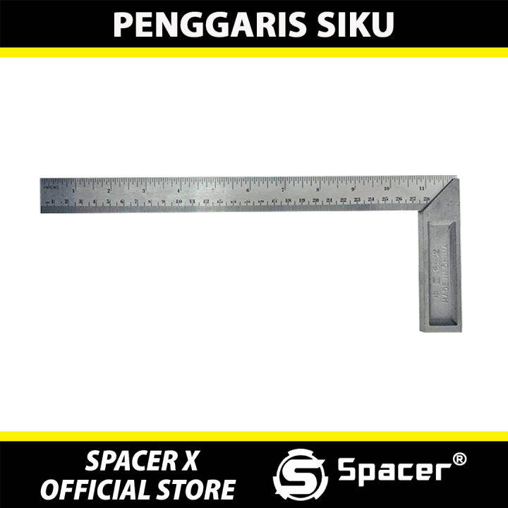 Penggaris Siku Besi Tukang 12 inch 30 cm | Lazada Indonesia