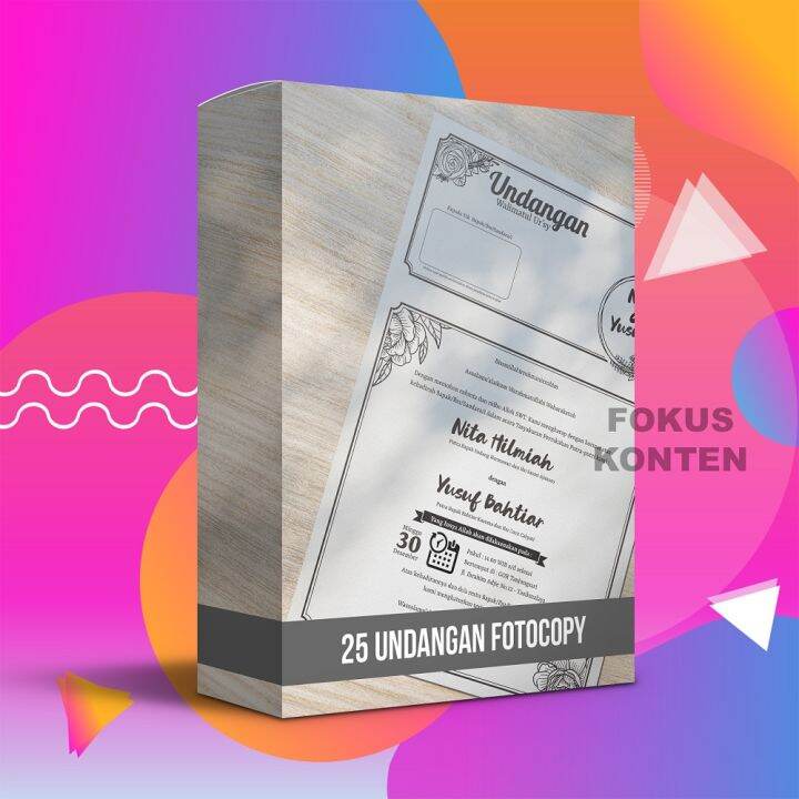 25 Desain Undangan Fotocopy Format CDR v15 | Lazada Indonesia