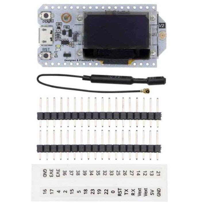 SX1276 ESP32 LoRa 868MHz-915MHz/ 0.96 Inch Blue OLED Display Bluetooth WIFI Kit 32 Development ...
