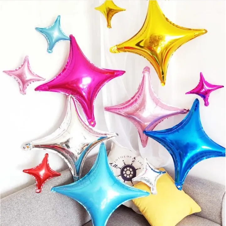 Four-pointed star balloons needs party decorations wedding propose ...