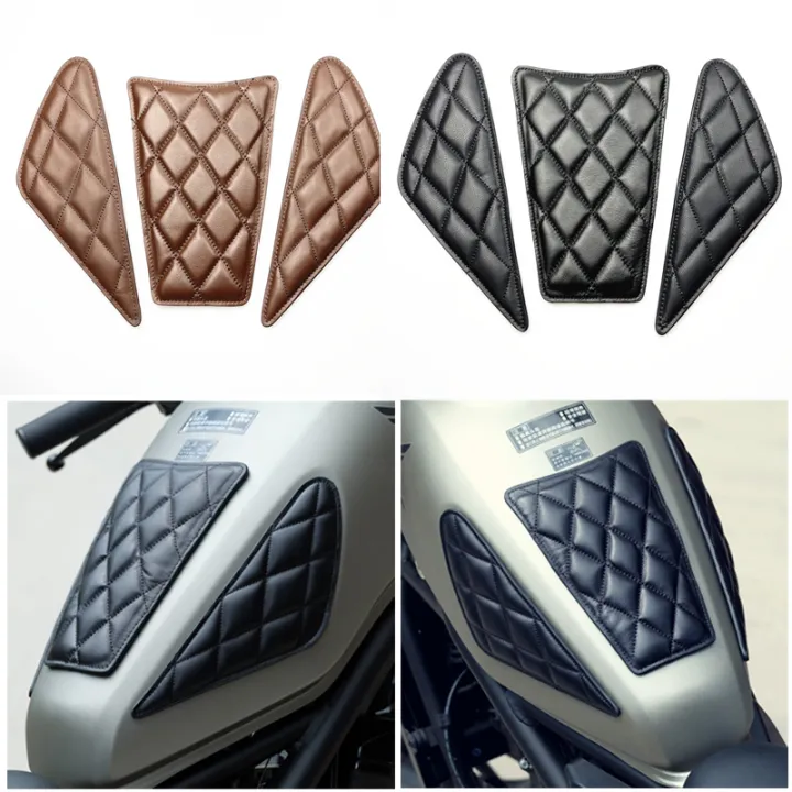 Motorcycle Parts Fuel Tank Protection Sticker Fuel Tank Leather Pad For ...