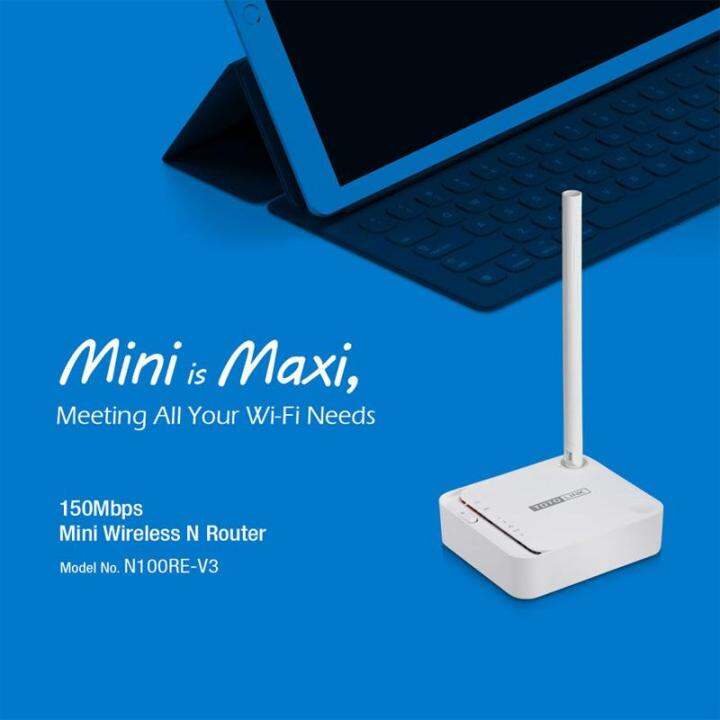 TOTOLINK N100RE 150Mbps Mini Wireless N Router ส่งฟรี บริการเก็บเงิน ...
