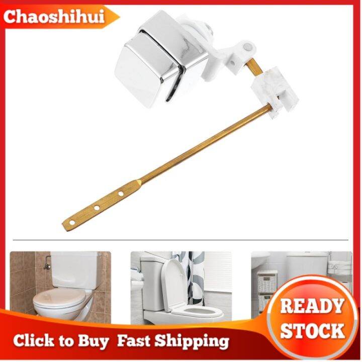 1Pc Toilet Flush Tank Lever Button Copper Toilet Flush Switch (Silver ...