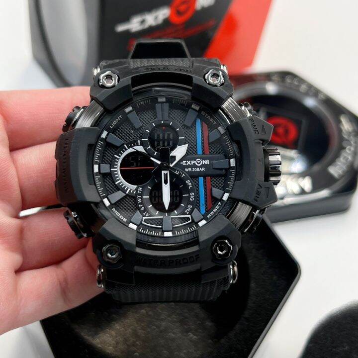 Watchtime นาฬิกาข้อมือแบรนแท้ EXponi หน้าปัดขนาด 55มม. กันน้ำได้100% มี ...