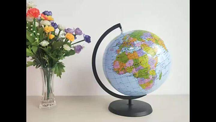 30cm Inflatable Blow Up World Globe Earth Map Ball Educational Planet ...