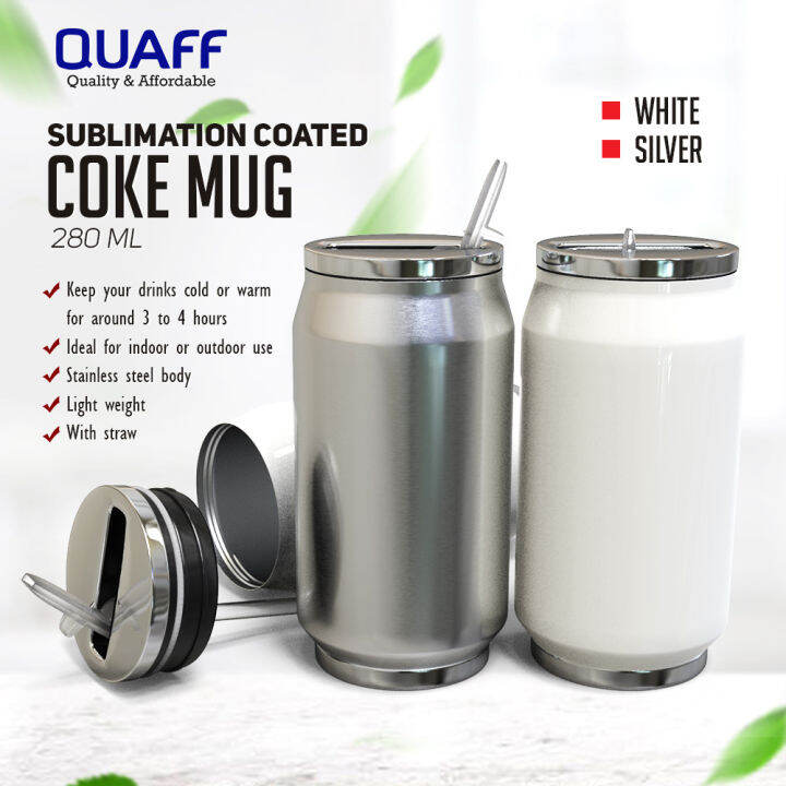 【Linework】Quaff Sublimation Coated Aluminum Coke Mug 280ml & 350ml | Lazada PH