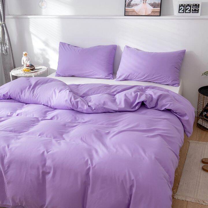exinshangmao Light Purple Girl Queen Bedding Double Bed Duvet Comforter ...