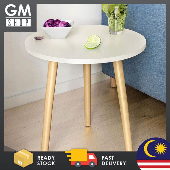 GMshop Small Round Table Small Coffee Table Simple Mini Table Corner ...
