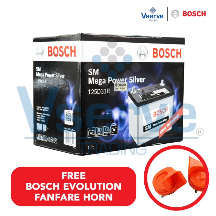Bosch Battery S5 SM Mega Power Silver (125D31R) 3SMF 94Ah 12V For Car ...