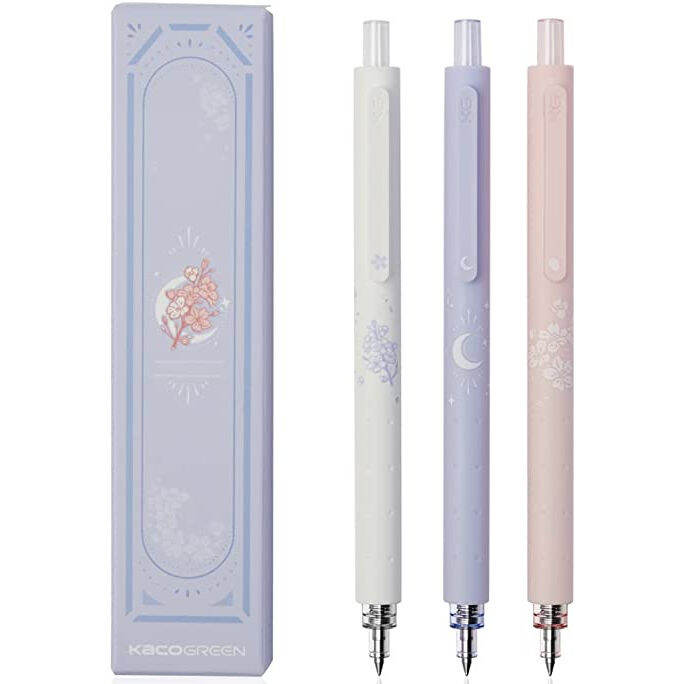 KACO GREEN | Retractable Gel Ink Pens, Fine Point 0.5mm, Rocket Series ...