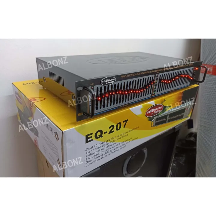 Dual 20 Band Graphic Equalizer DB Audio by Astron Equalizer EQ-207 ...