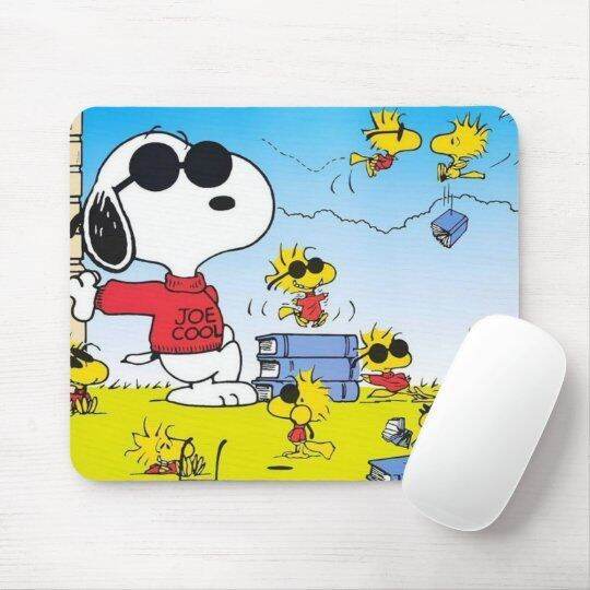 SNOOPY & PEANUTS Rubber Mouse Pads | Gaming Mouse Pads 3mm Size 8.5x7 ...