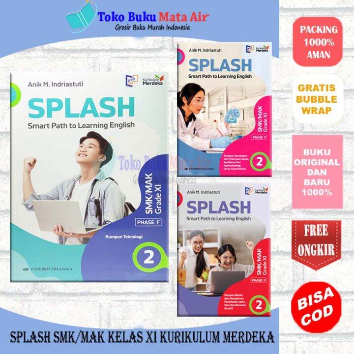 SPLASH ENGLISH SMK/MAK KELAS XI KURIKULUM MERDEKA - ERLANGGA | Lazada ...