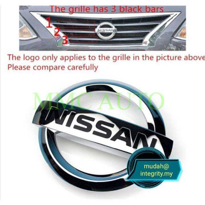 *PROMOSI* NISSAN ALMERA 2015 ~19 DEPAN SALONG LOGO / FRONT GRILLE ...