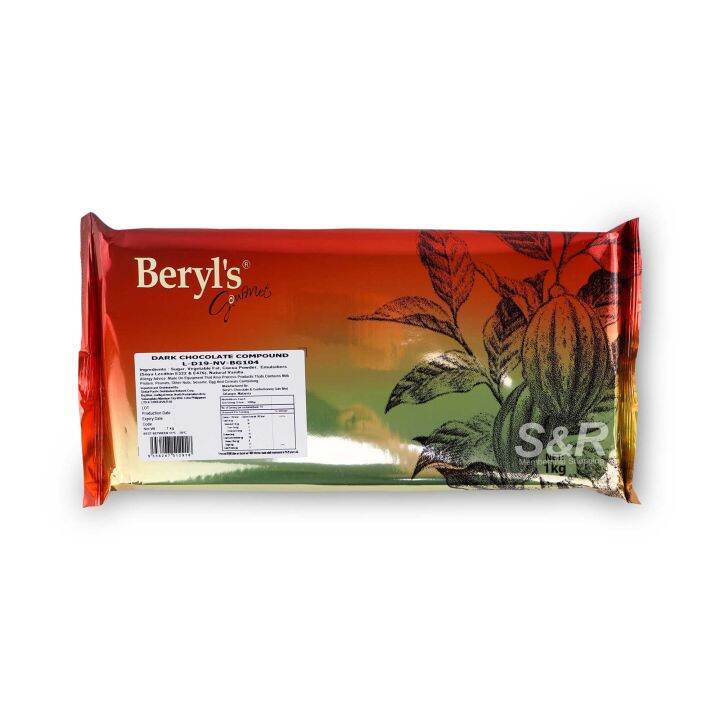Beryl's Gourmet 19% Dark Chocolate Compound 1kg | Lazada PH