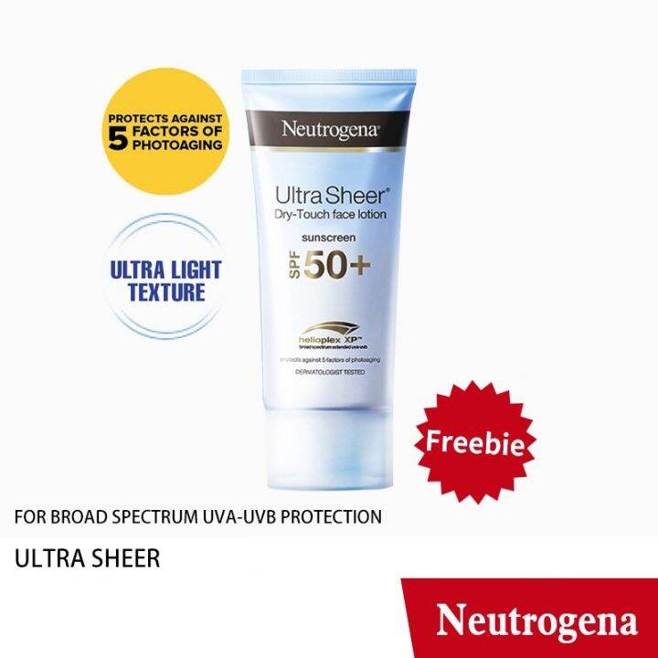 Neutrogena Ultra Sheer Dry-Touch Face Sunscreen SPF50 50ml anti-photoaging Whaterproof ...