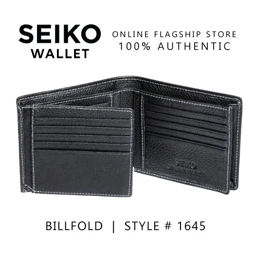 【Hot Stock】 Seiko Wallet Genuine Leather Billfold Original Authentic ...
