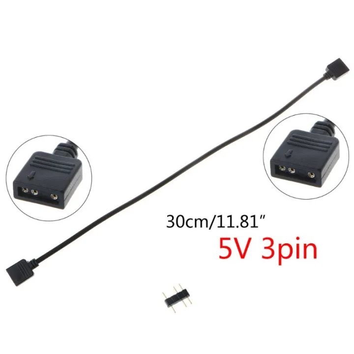 5V 3Pin RGB Splitter Cable CPU Cooler Extension Cable Connector Adapter ...