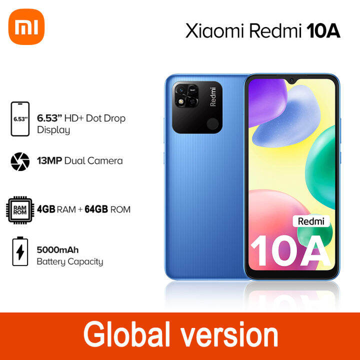 Global Version Xiaomi Redmi 10A 4GB 64GB MTK Helio G25 Octa Core 13MP ...