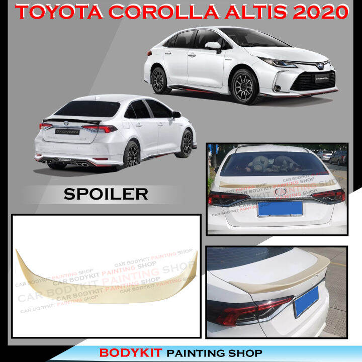 TOYOTA COROLLA ALTIS 2020 ORIGINAL FACTORY STYLE REAR TRUNK SPOILER LIP ...